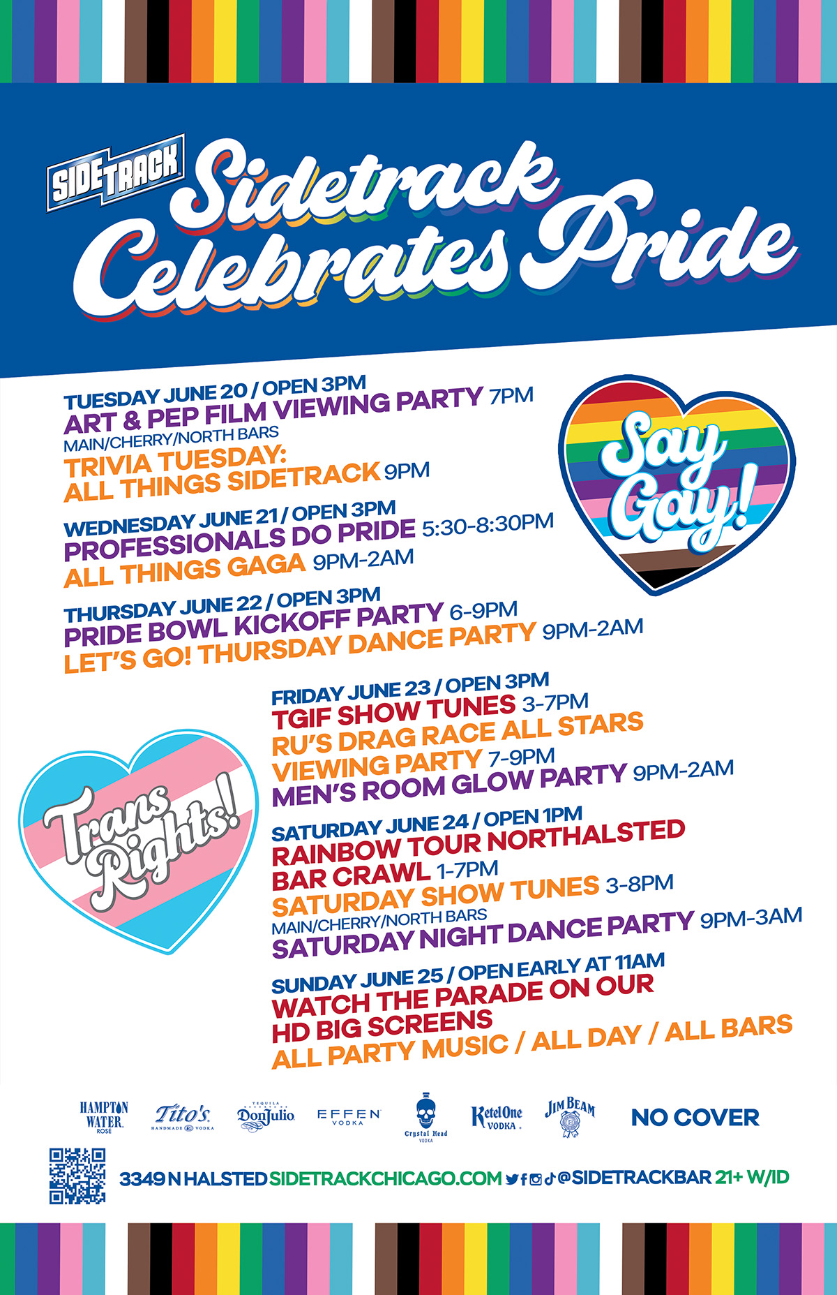 PrideLIneup2023 - Sidetrack Chicago